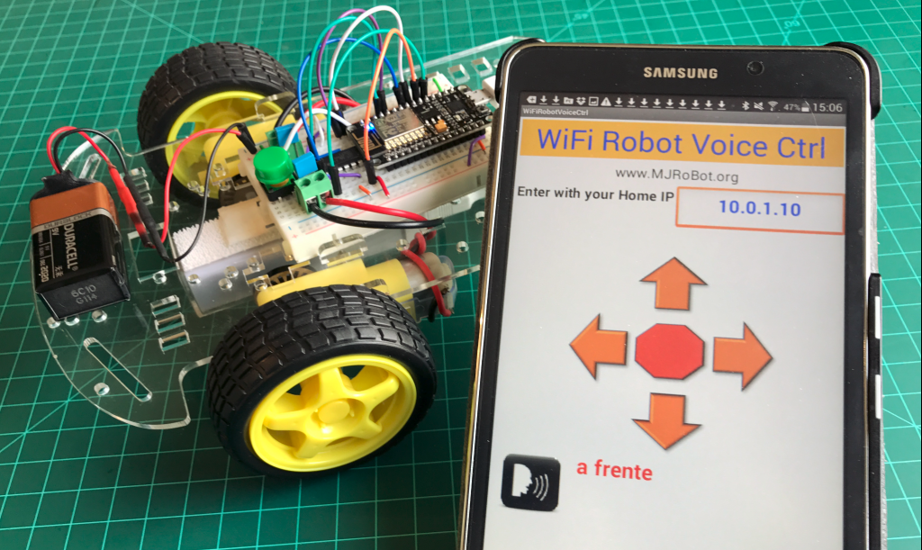 Arduino Portugal .PT — Robot controlado por voz via WiFi